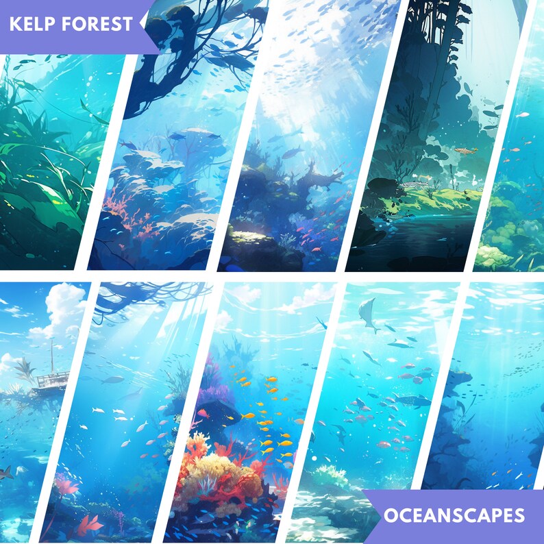 Underwater Vtuber Background, 60 Anime Backgrounds , Lofi & Anime ...