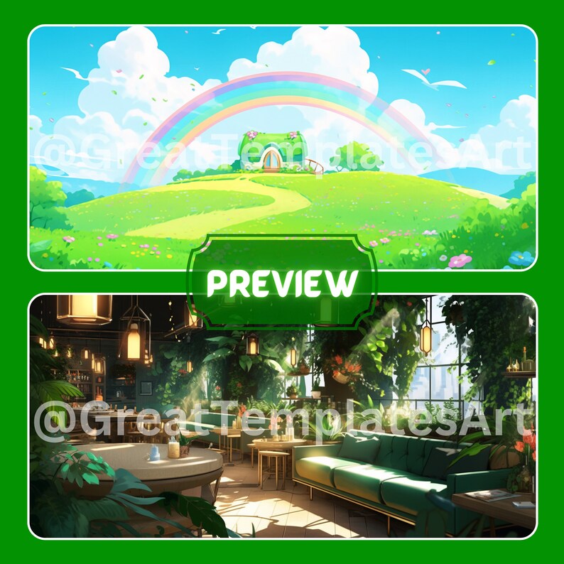 Virtual Stream Background ,patrick Day Stream Background , Cute ...