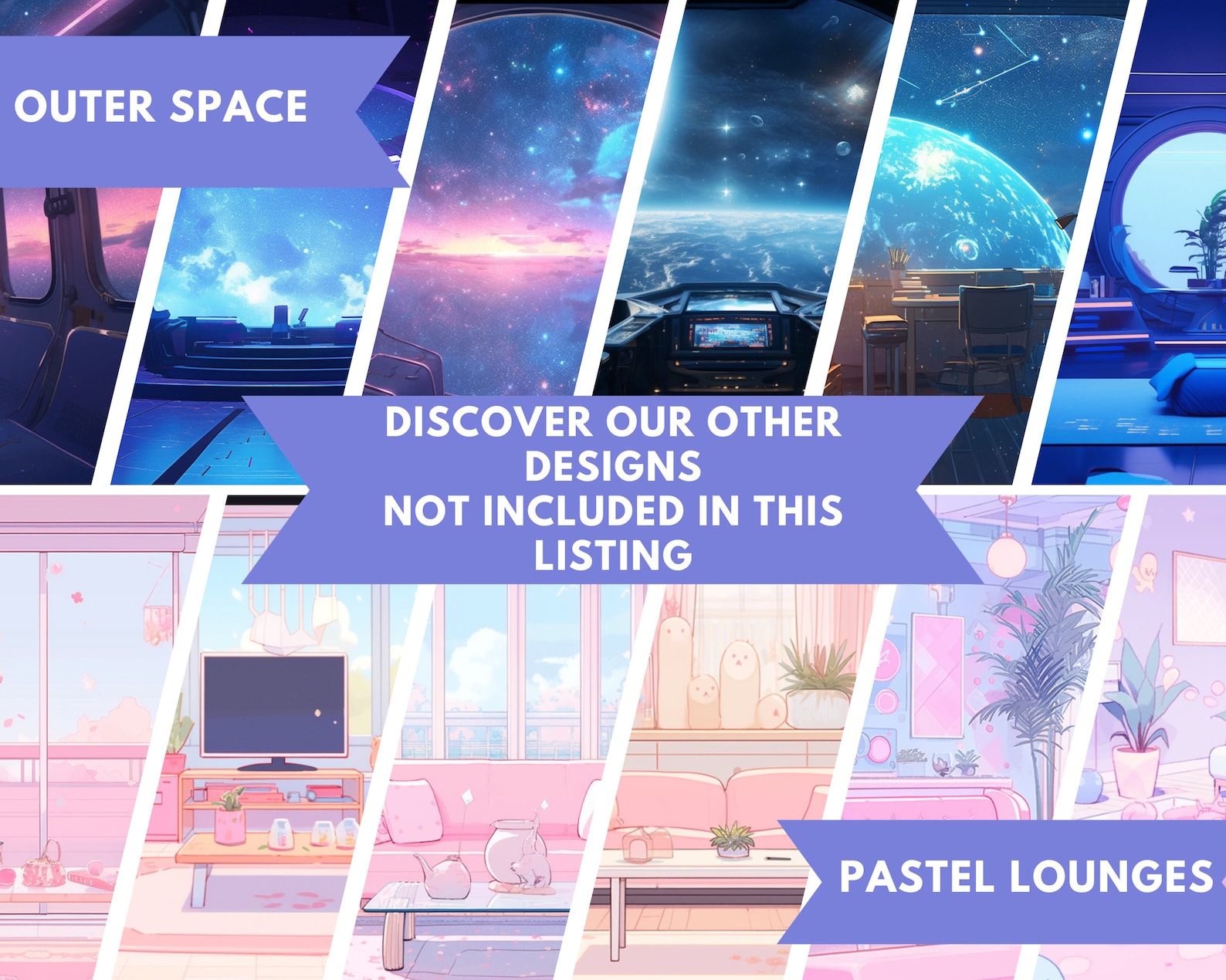 Anime Animated Background Twitch Streaming Background Asset Vtuber ...