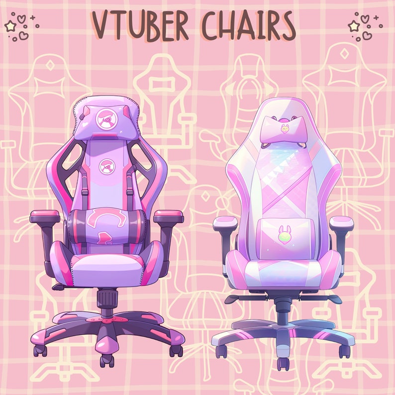 Pastel Vtuber Stream Package: Animated Backgrounds & Chair Assets - Etsy