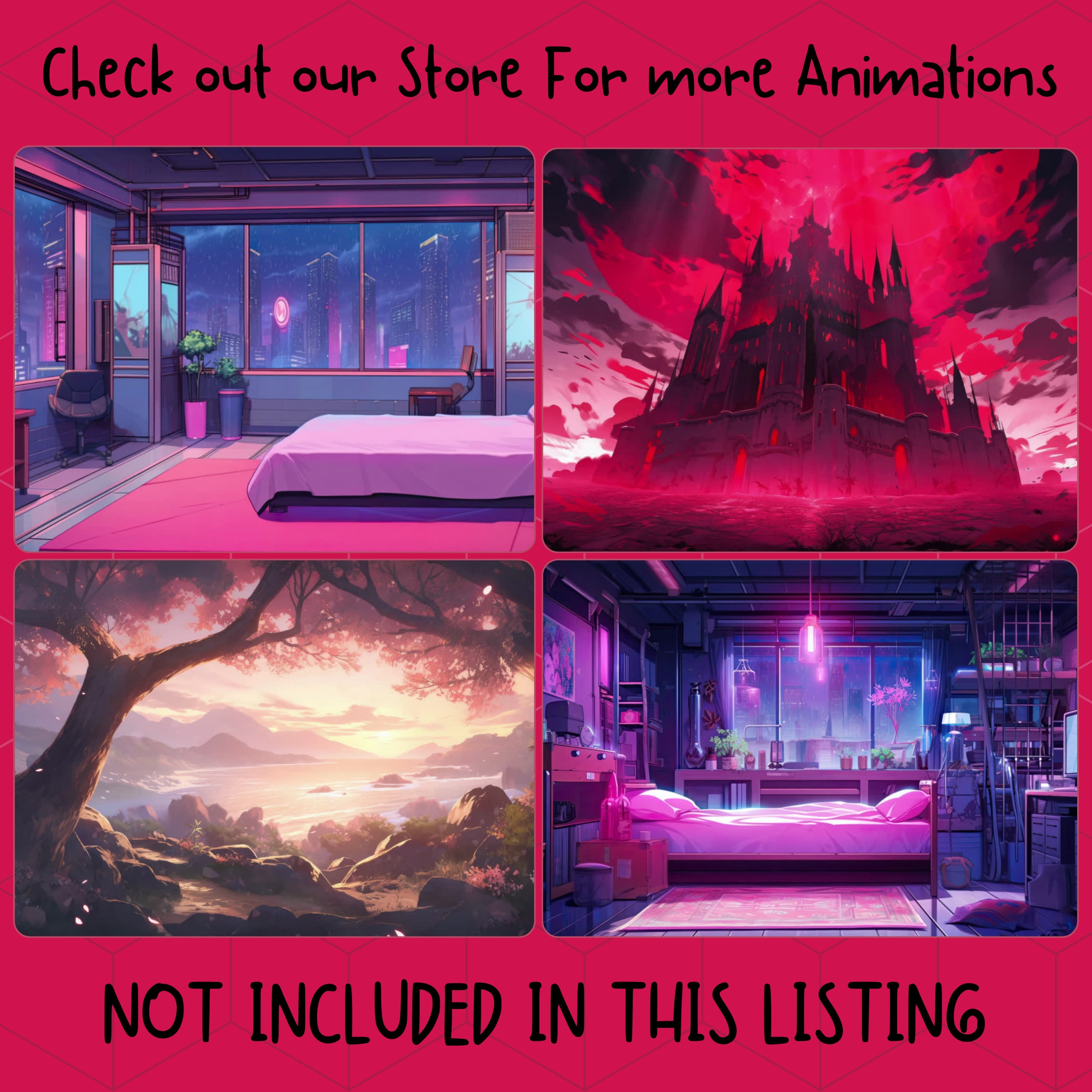 Halloween Vtuber Background 100x Virtual Background Stream Asset Lofi ...