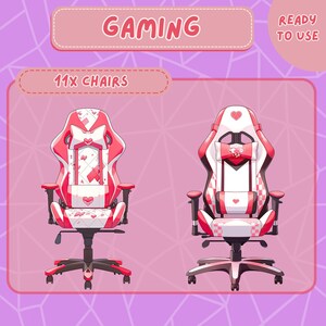 50x Vtuber Gaming Chair - Streaming Chair Stream Asset for Twitch ...