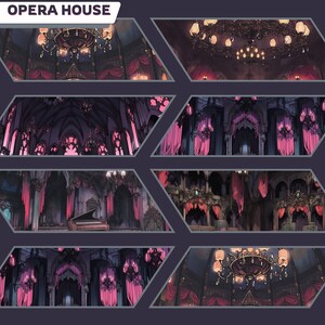 Twitch Backgrounds Gothic Theme Vtuber Background for Twitch Streaming ...
