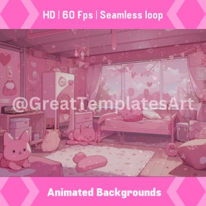 Cute Animated Backgrounds Loop Animated Backgrounds - Lofi Anime Twitch ...