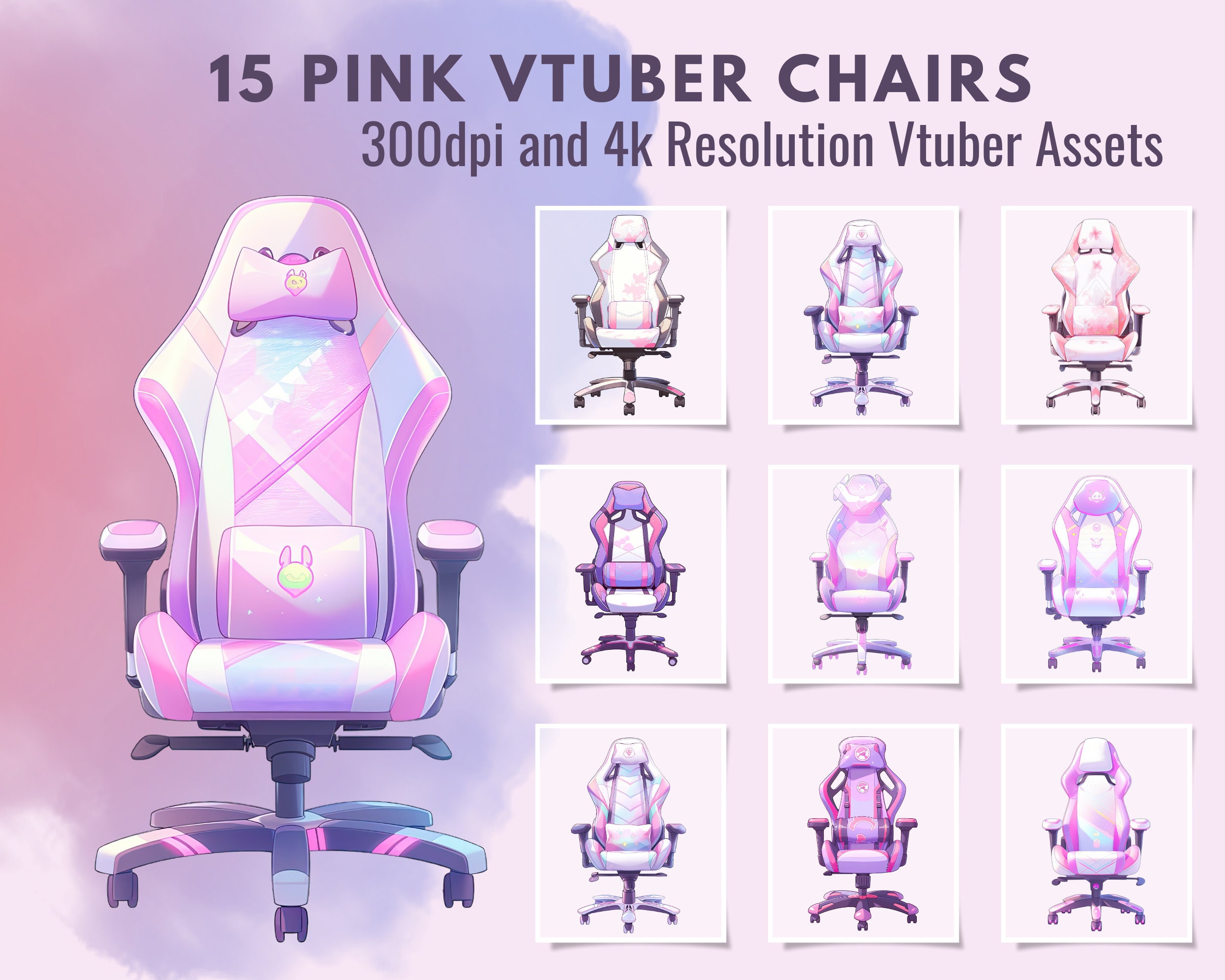 15x Vtuber Stream Package Vtuber Background Vtuber Gaming Chair ...