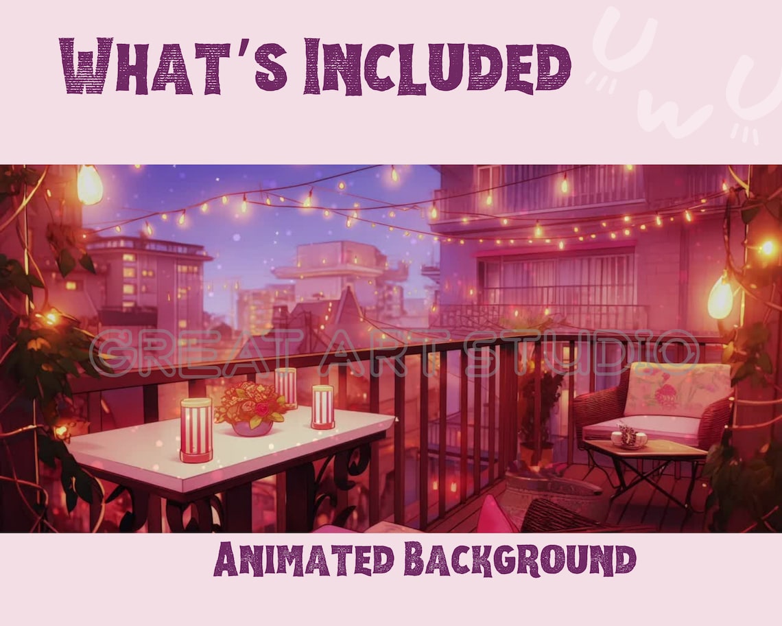 Vtuber Stream Package Vtuber Background Vtuber Gaming Chair Animated ...