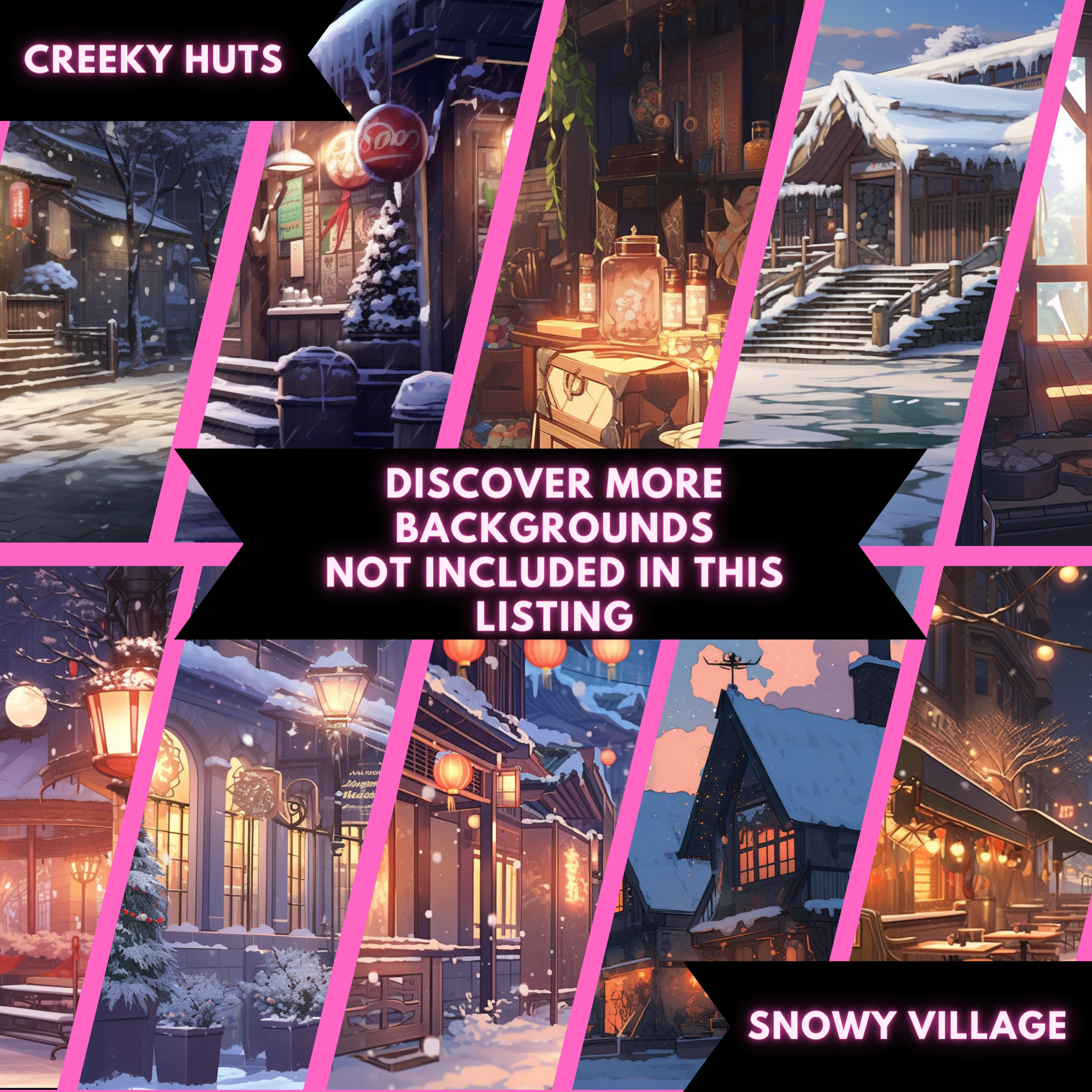 Mega Pack 60x Cute Animated Backgrounds Twitch Overlay Stream Twitch ...