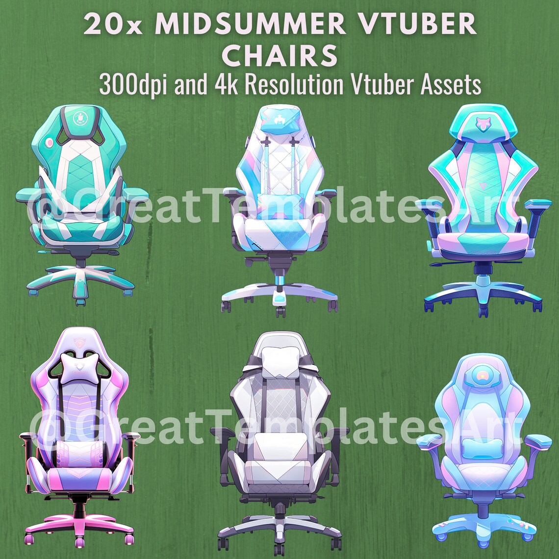 Mega Pack 200x Mid Summer Backgrounds Vtuber Stream Package Twitch ...