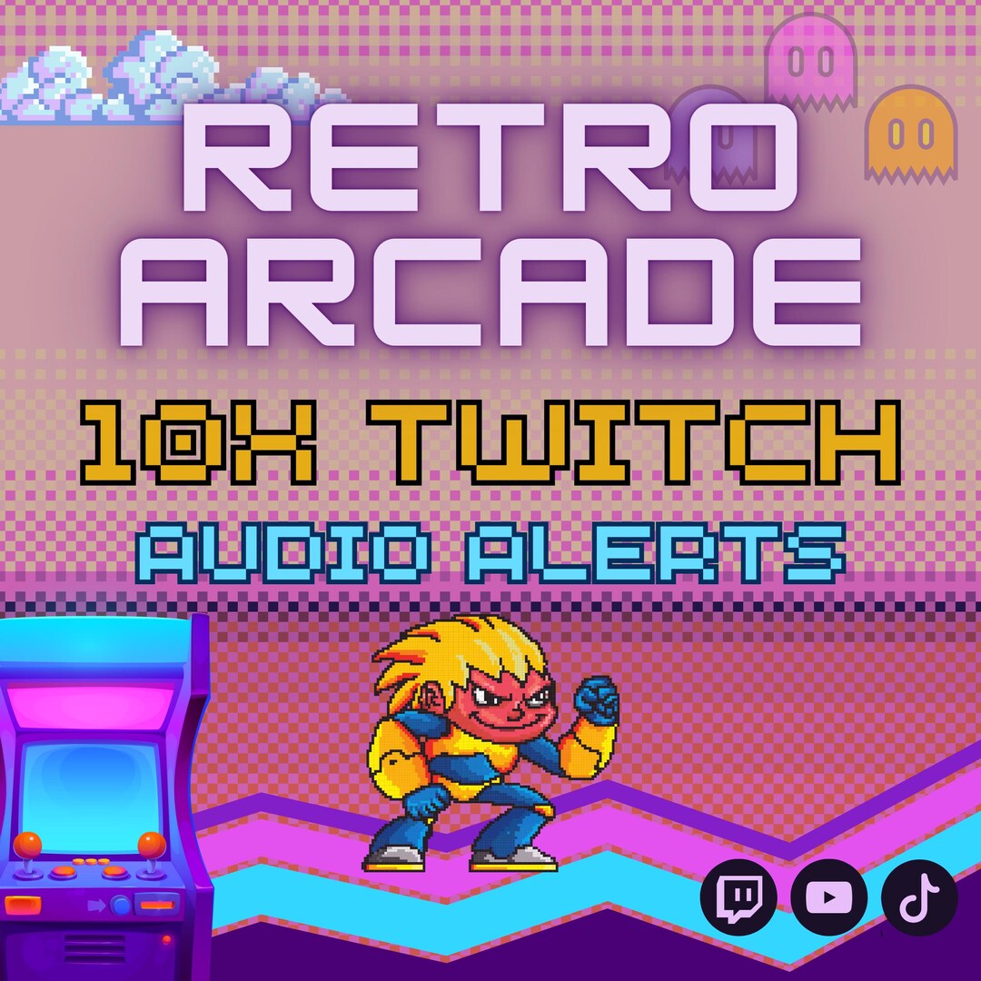 Twitch Audio Alerts - Retro Arcade Sound Alerts Audio Alerts Sound for ...