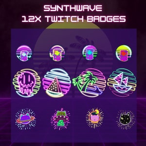 Synthwave Animated Twitch Stream Overlay Package (digital Download) - Etsy