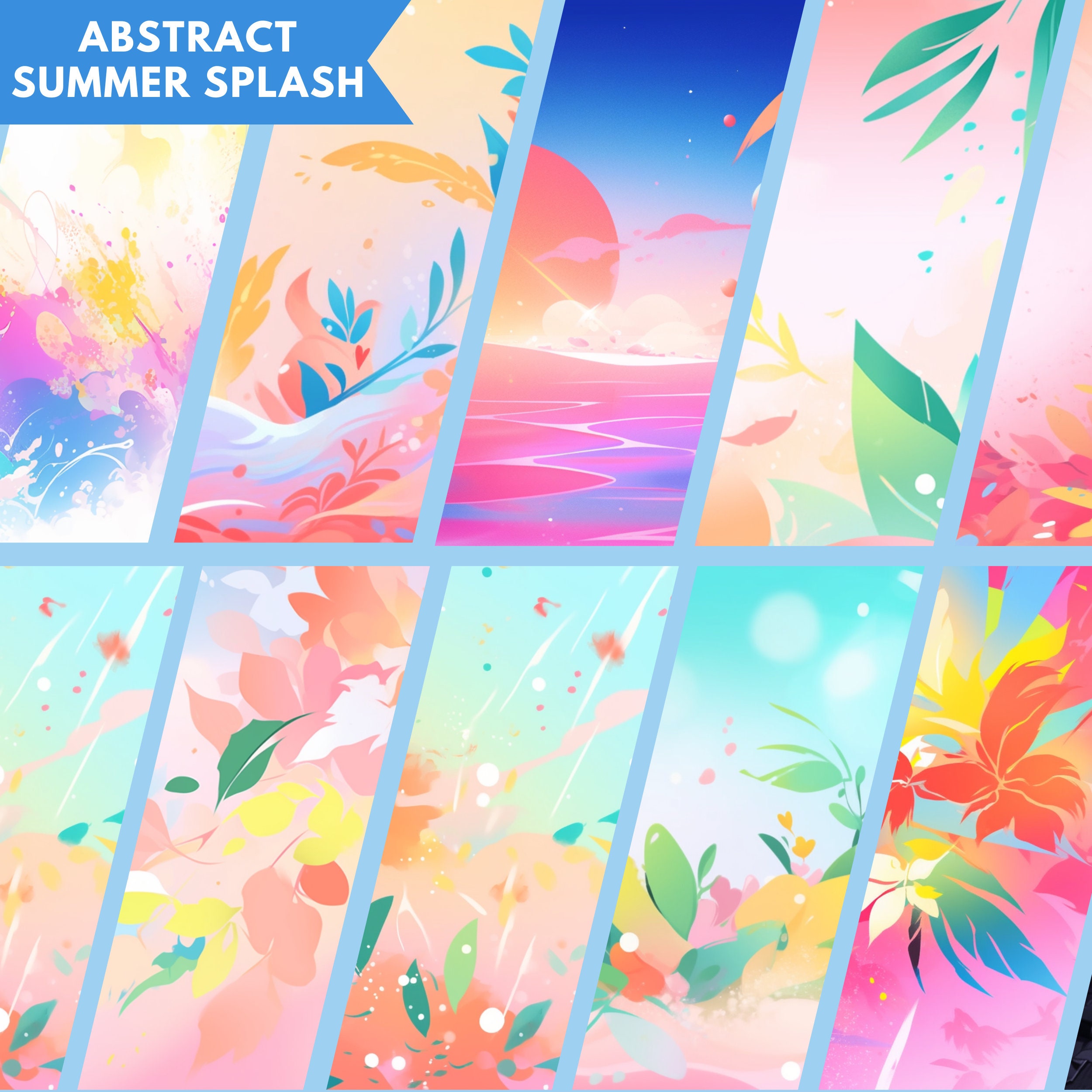 Summer Vtuber Backgrounds: 200+ Animated Scenes & Chairs (mega Pack) - Etsy