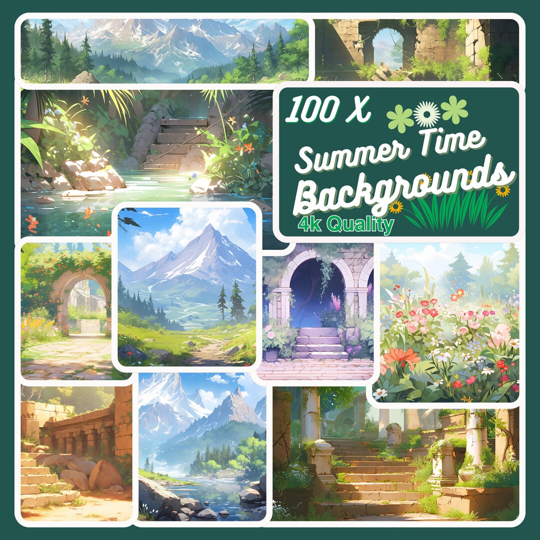 Summertime Background Vtuber Background Streaming Backgrounds Lofi ...