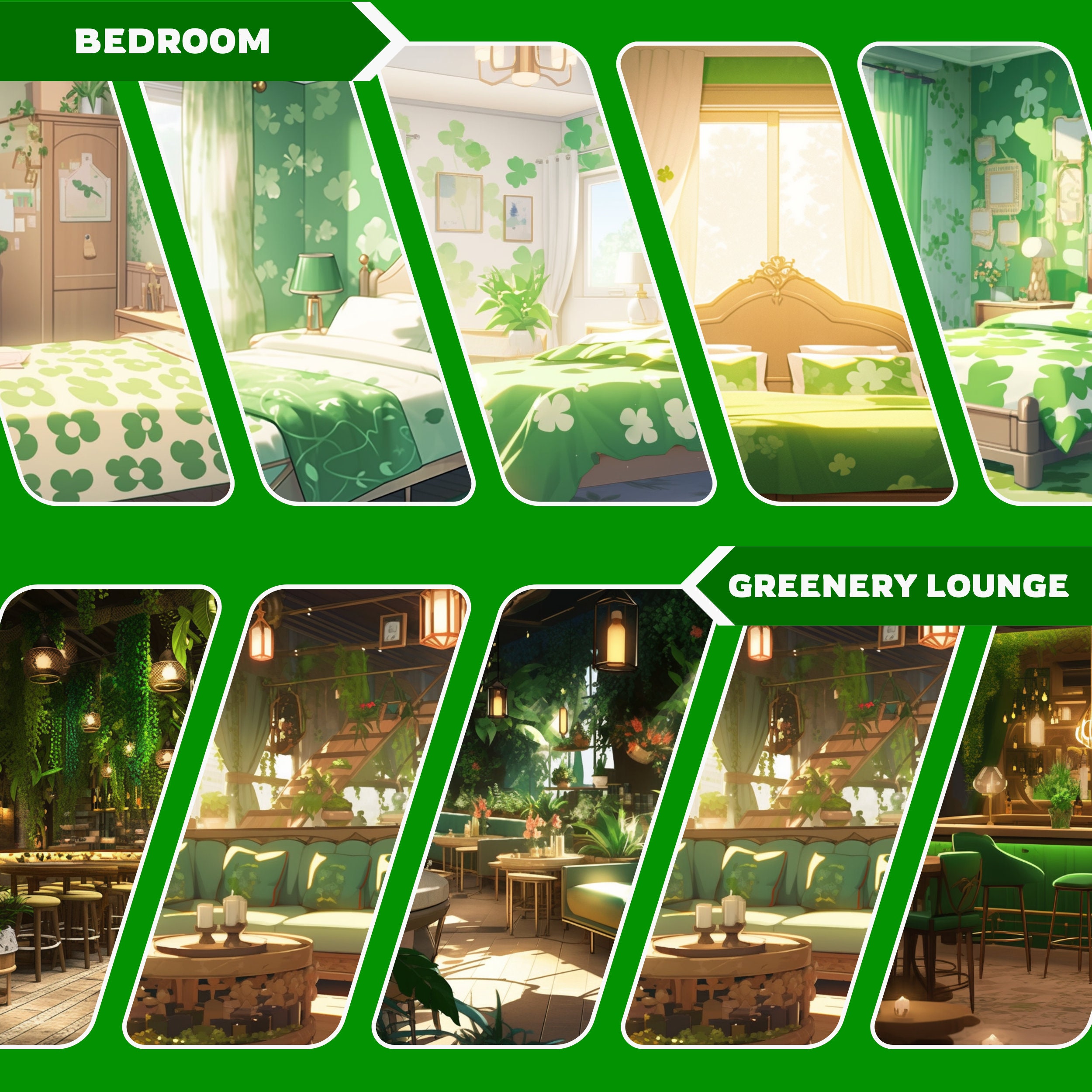 Virtual Stream Background ,patrick Day Stream Background , Cute ...