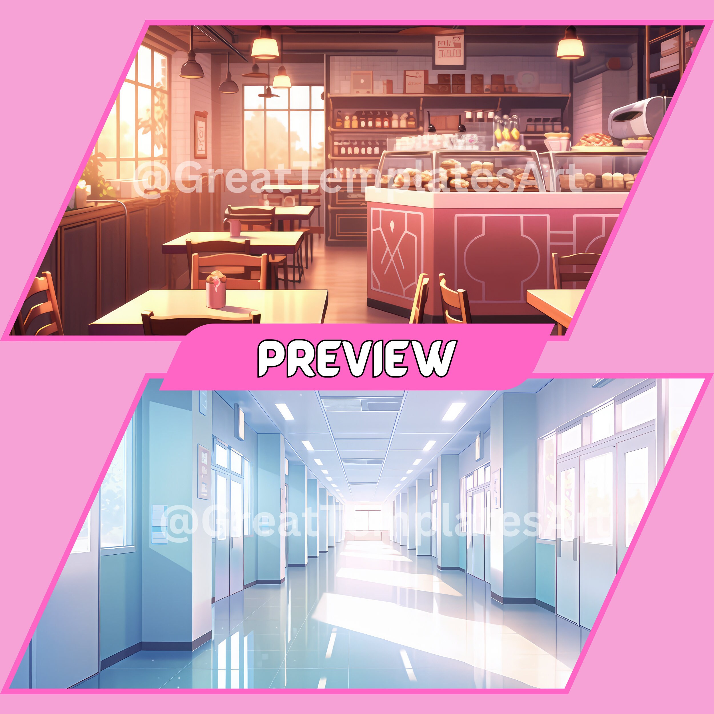 100 Anime Vtuber Backgrounds: Lofi Stream & Zoom Backgrounds (PNG ...