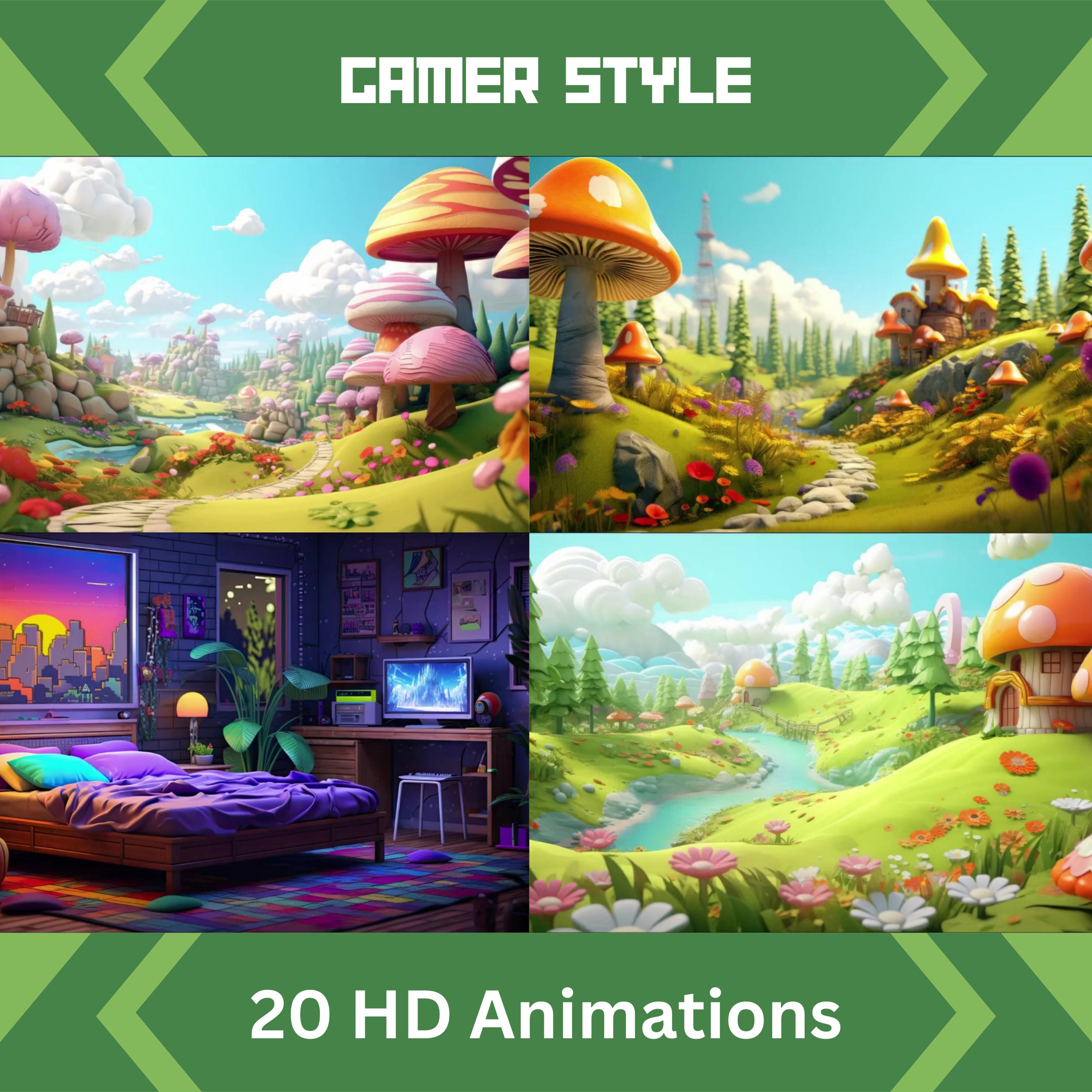 Animated Background Pixel Art, Twitch Minecraft Animated Background ...