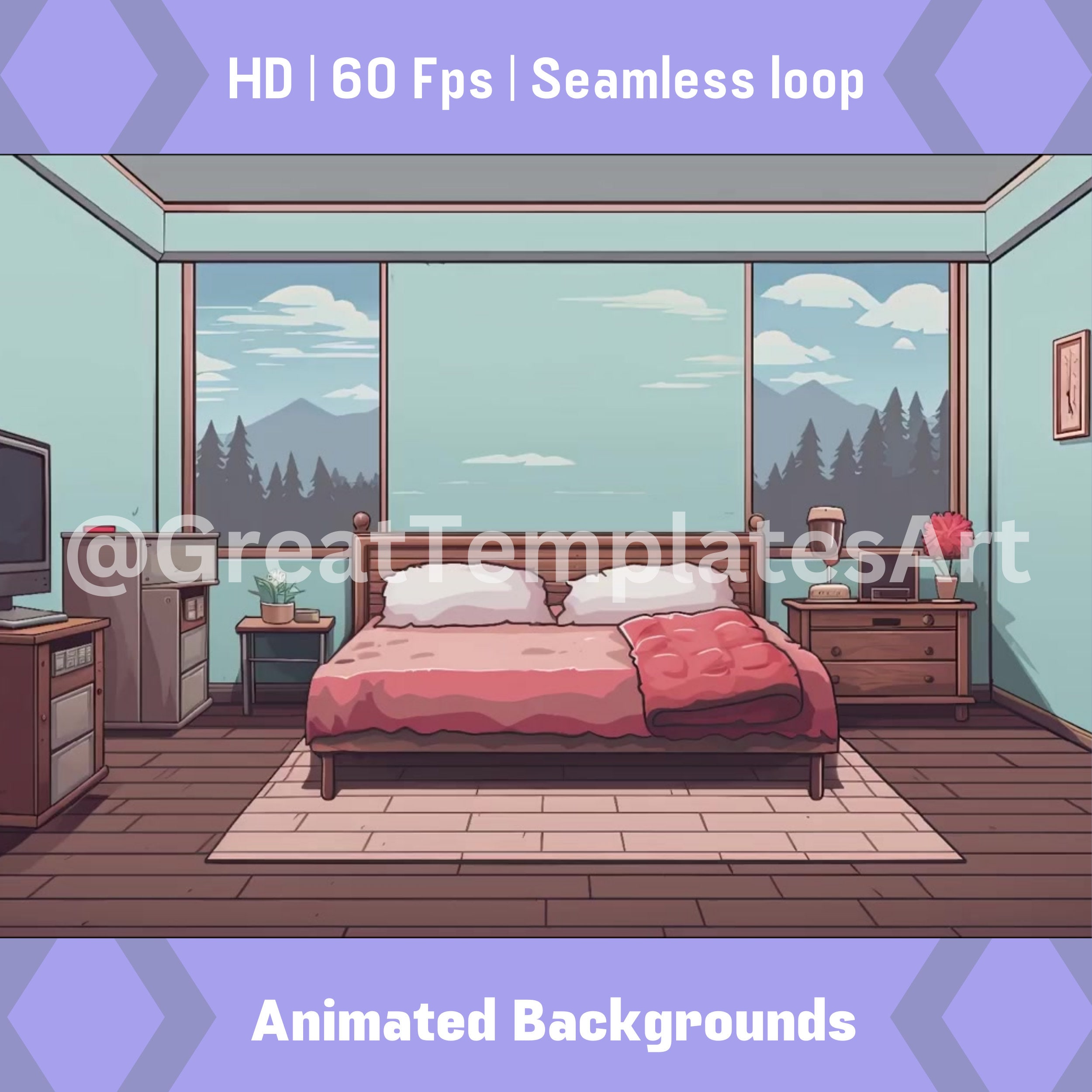 Pixel Art Animated Backgrounds: Lo-fi Streaming Bundle (MP4) - Etsy