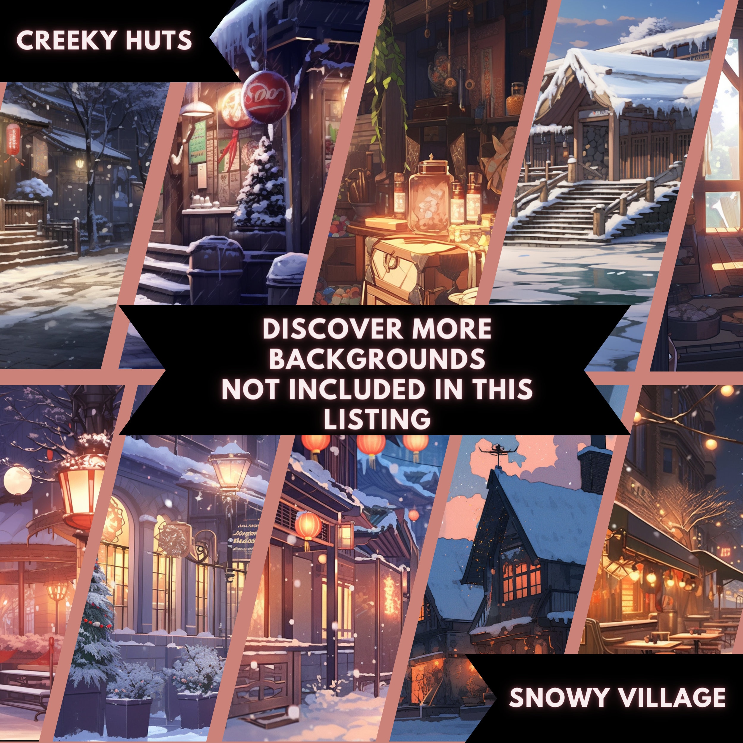 Twitch Animated Background Pastel Sunset Background Twitch Overlay Cozy ...