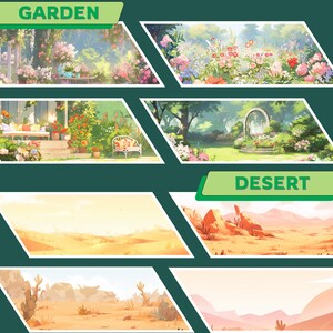 Mid-summer Vtuber Background, Virtual Background, Stream Assets, Lofi ...