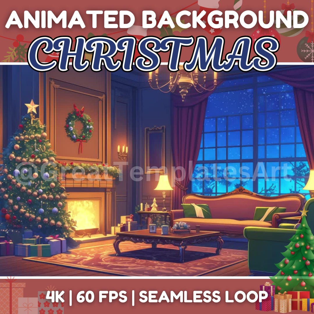 Christmas Animation - Christmas Background Loop Animation for Twitch ...