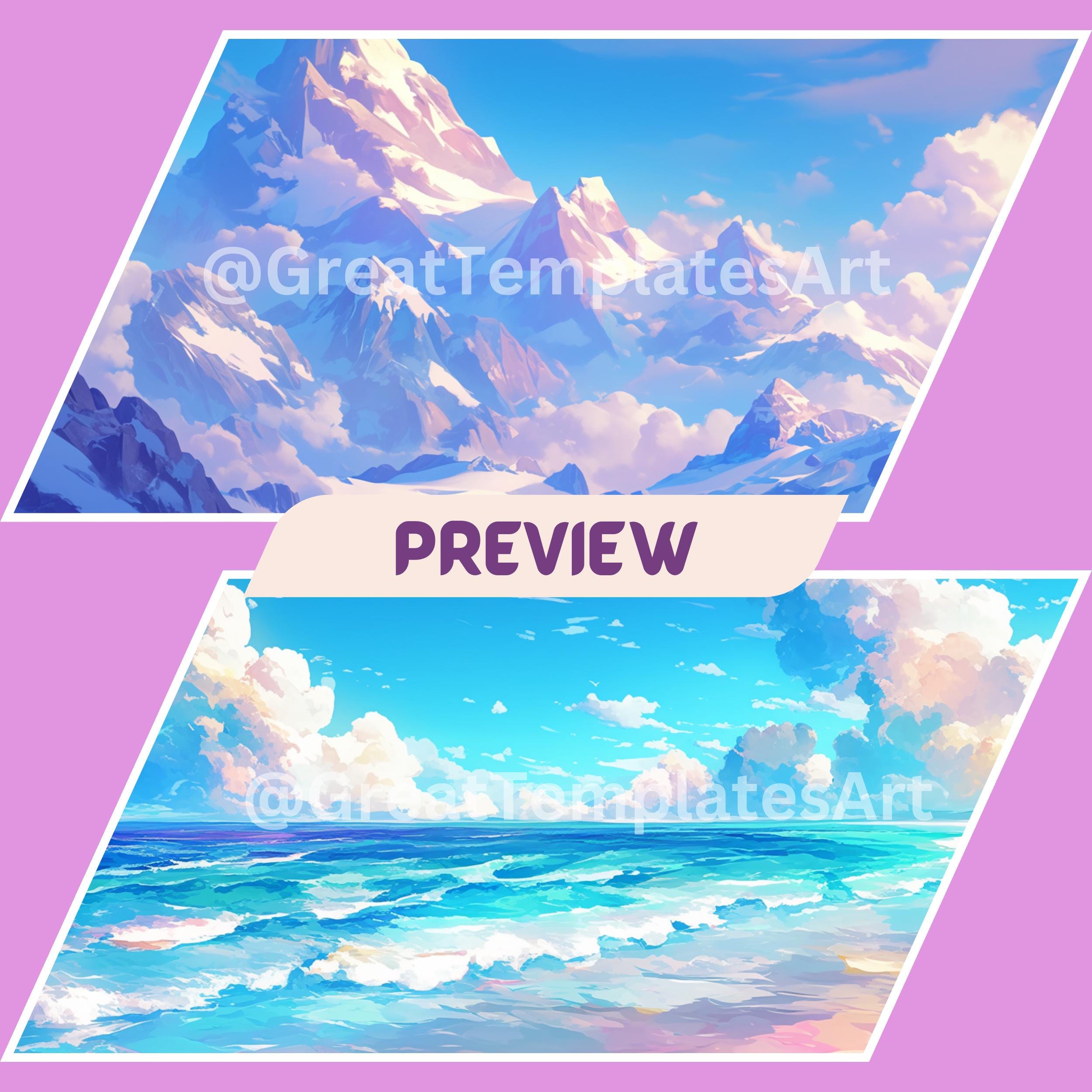 Pastel Theme Overlay Twitch Background - Animated Background for ...