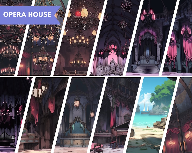 50+ Gothic Vtuber Backgrounds: Lofi Stream Assets (digital Download) - Etsy