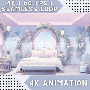 Twitch Animated Background Bedroom Background Twitch Overlay Cozy ...