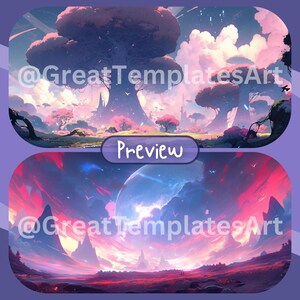 50x Twitch Background - Futuristic Theme Vtuber Background for Twitch ...