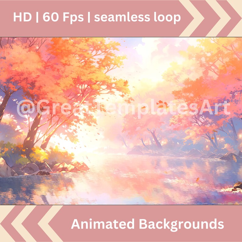 8x Anime Autumn Animated Backgrounds: Lo-fi Cozy Stream Vtuber Overlay ...