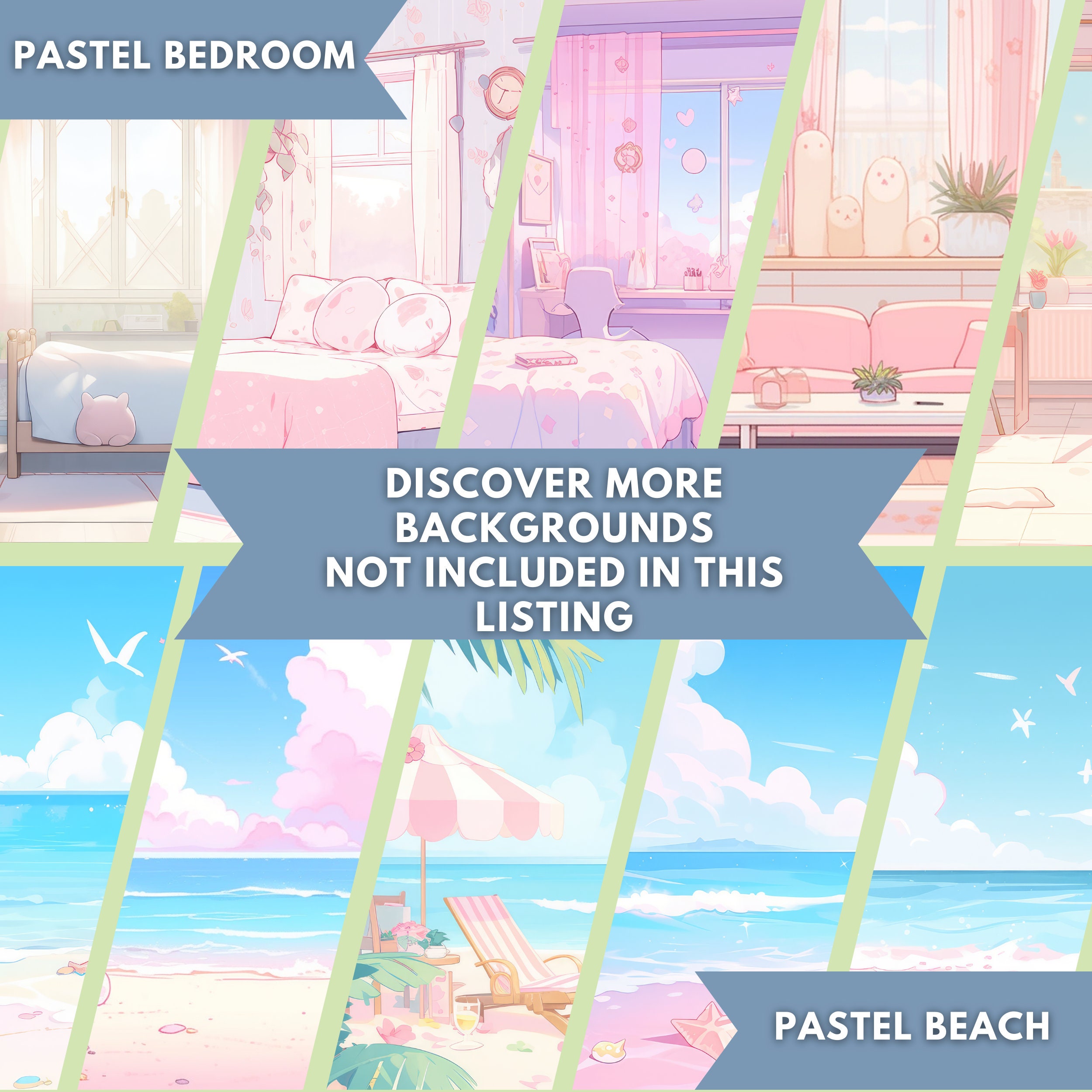 20x Twitch Animated Background Winter Animated Background Anime Lo-fi ...