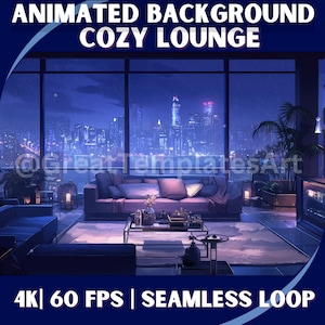 Twitch Animated Background Lounge Animated Background Animated Overlay ...