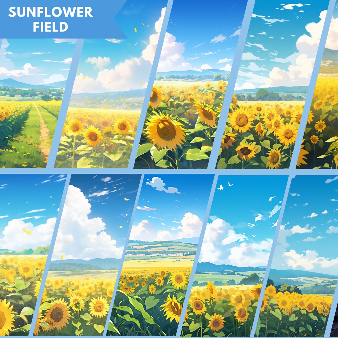 150 Summer Vtuber Backgrounds: Lofi Twitch & Zoom Overlays (PNG) - Etsy