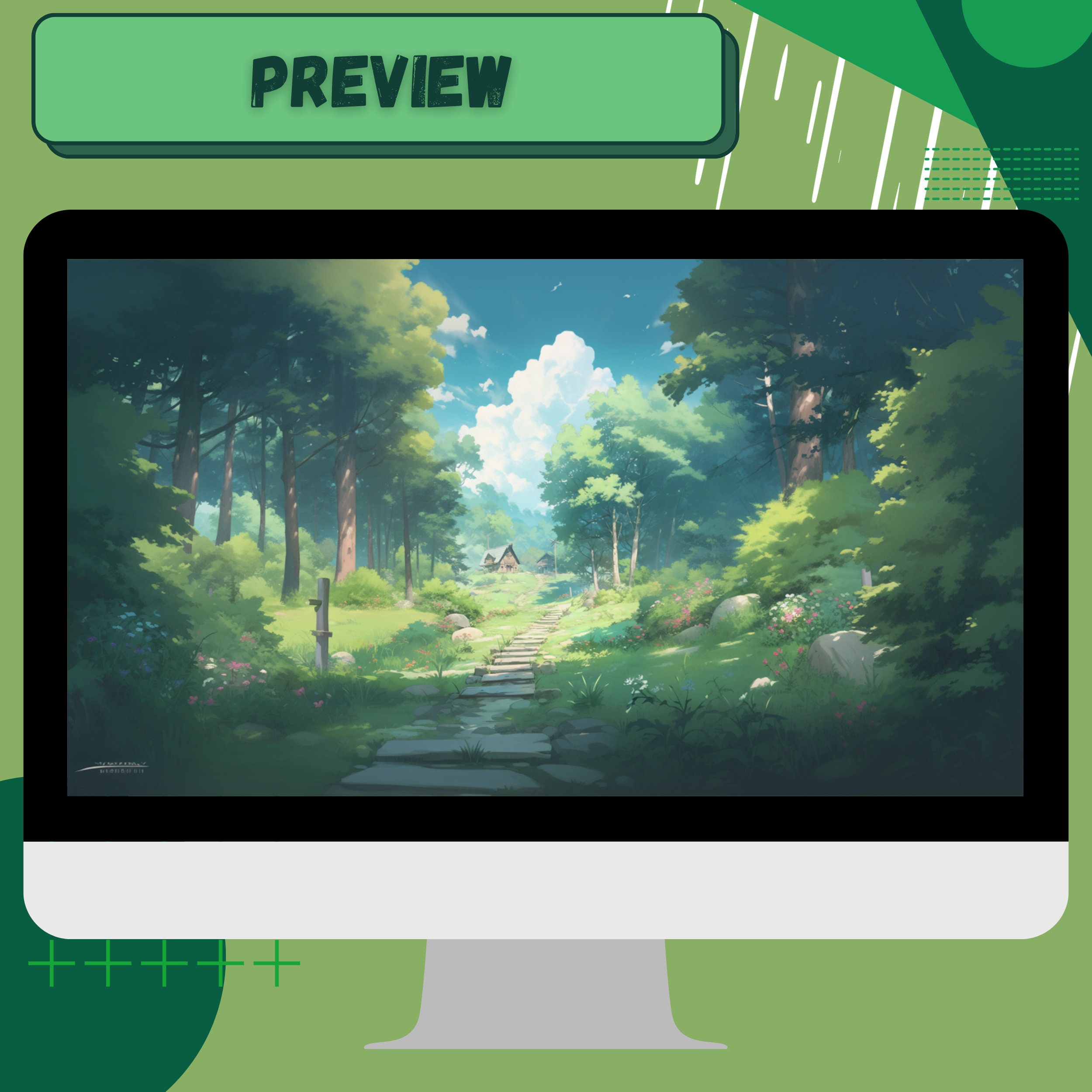 Green 30x Wallpapers Vtuber Background Desktop Wallpapers MacBook ...