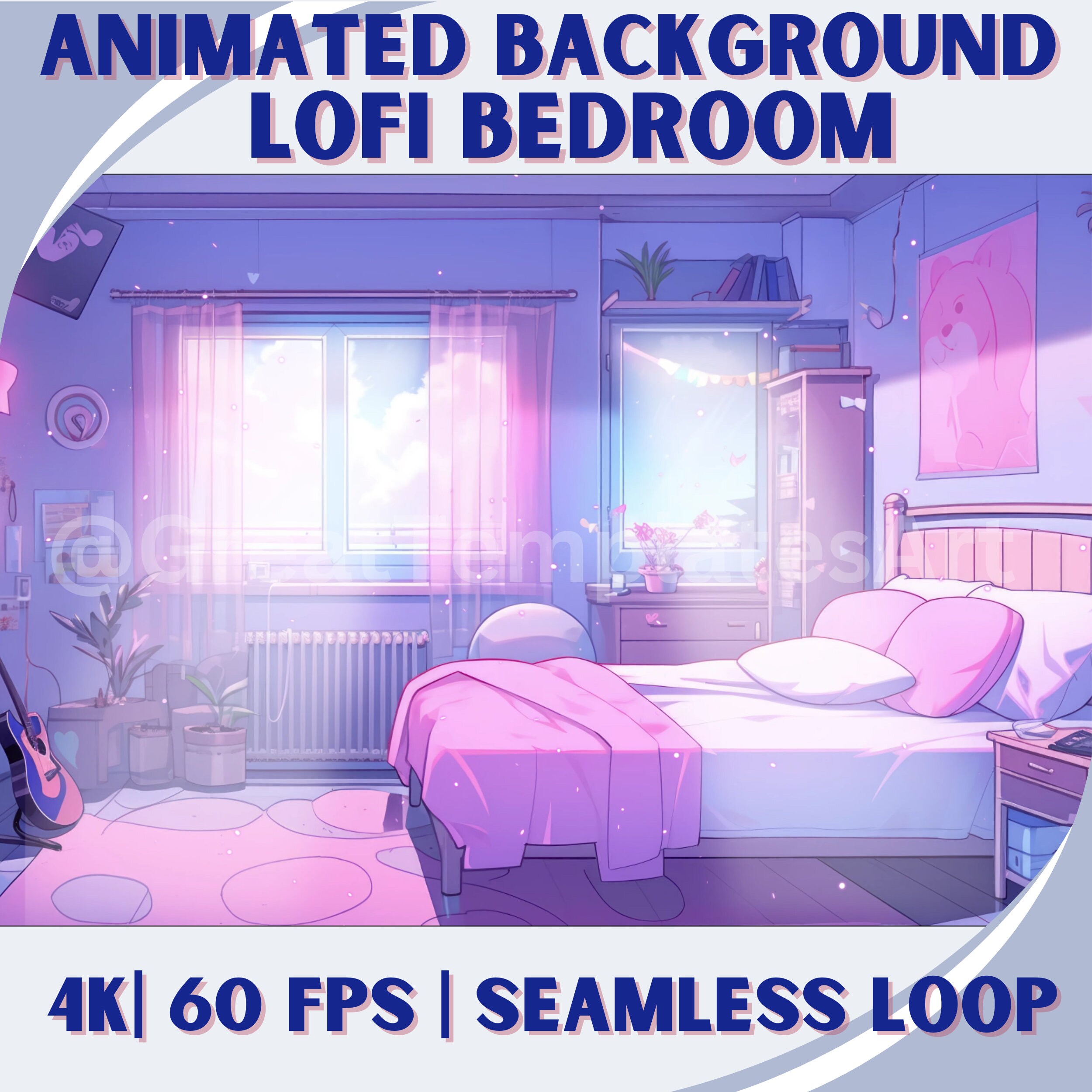 Anime Animated Background Evening Vibes Twitch Streaming Background ...