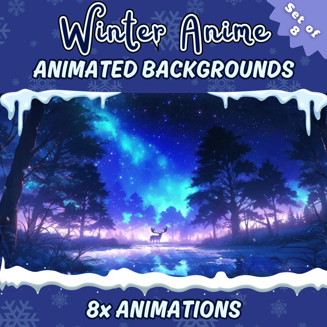 8x Animated Winter Background - Winter Animated Background Streaming ...