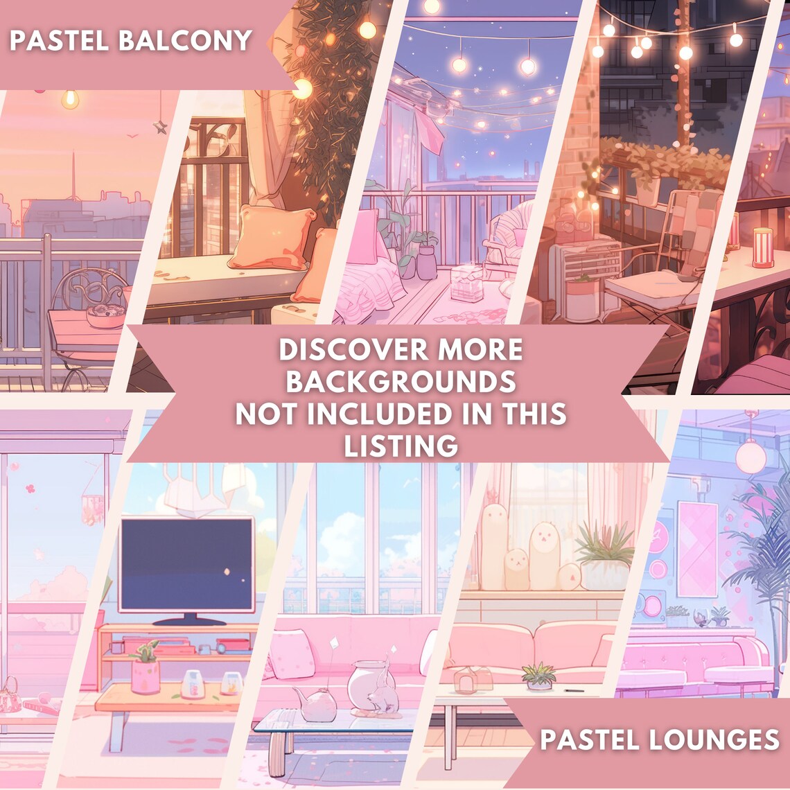 Twitch Animated Background Pastel Bedrooms Background Twitch Overlay ...