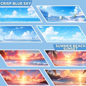 150x Summer Vtuber Backgrounds: Shaded Garden Twitch Stream Assets ...