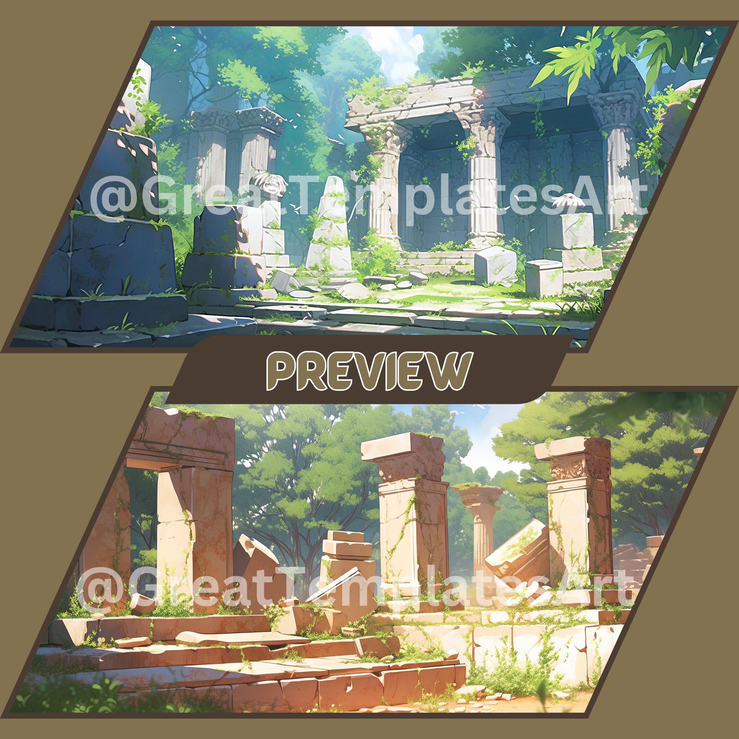 Vtuber Background, Summer-time Background, Twitch Asset, Vtuber Asset ...