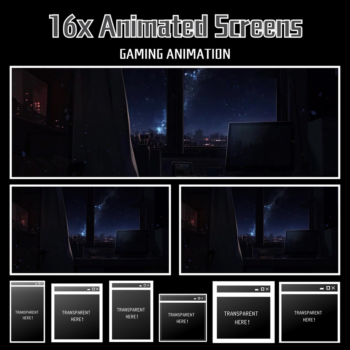 Gaming Overlay Animated Overlay Stream Overlay Animated Stream Package ...