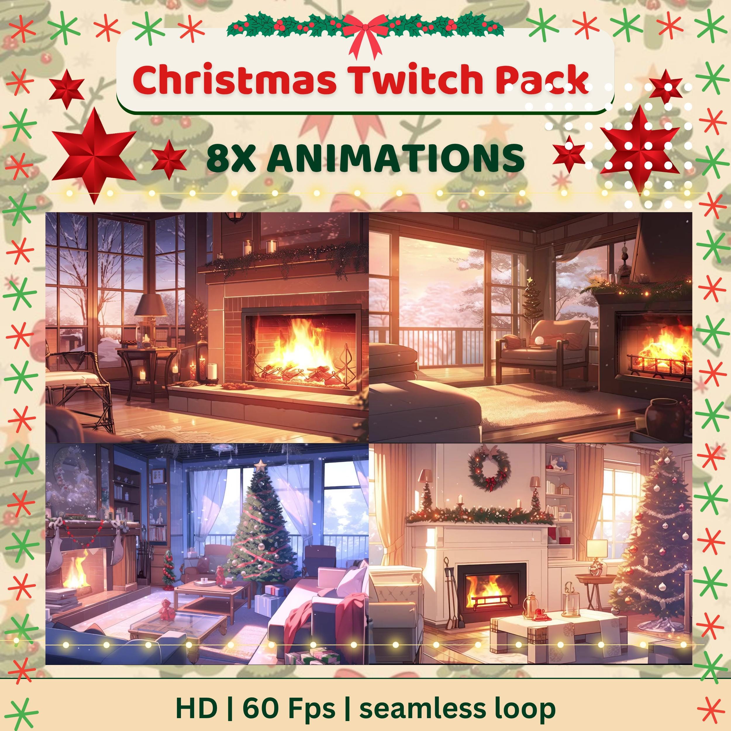 Christmas Vtuber Mega Bundle | 100x Backgrounds | 8x Animated Scenes ...