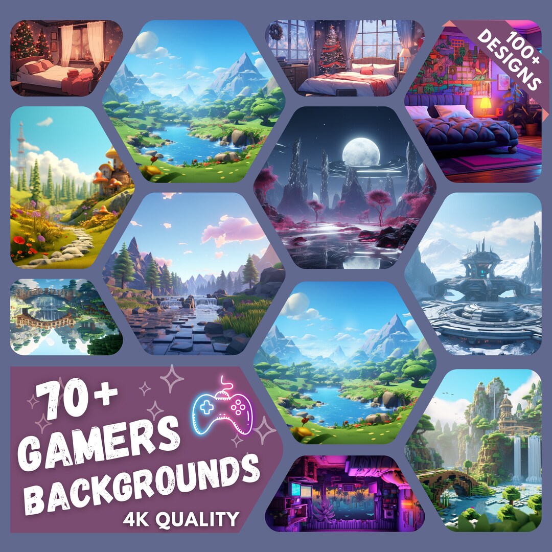 70+ Gaming Vtuber Backgrounds: Lofi Twitch Stream Assets (PNG) - Etsy