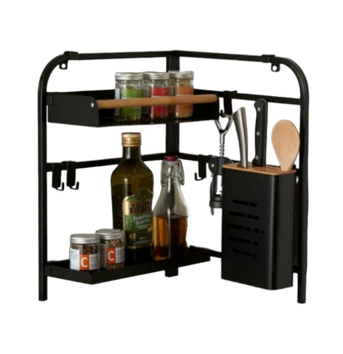 Kitchen Corner Storage Shelves Unit Kitchen Storage Unit Spice - Etsy