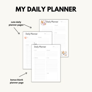 Cute Cats Daily Planner, 6x9, 11 Page Planner for Cat Lovers - Etsy