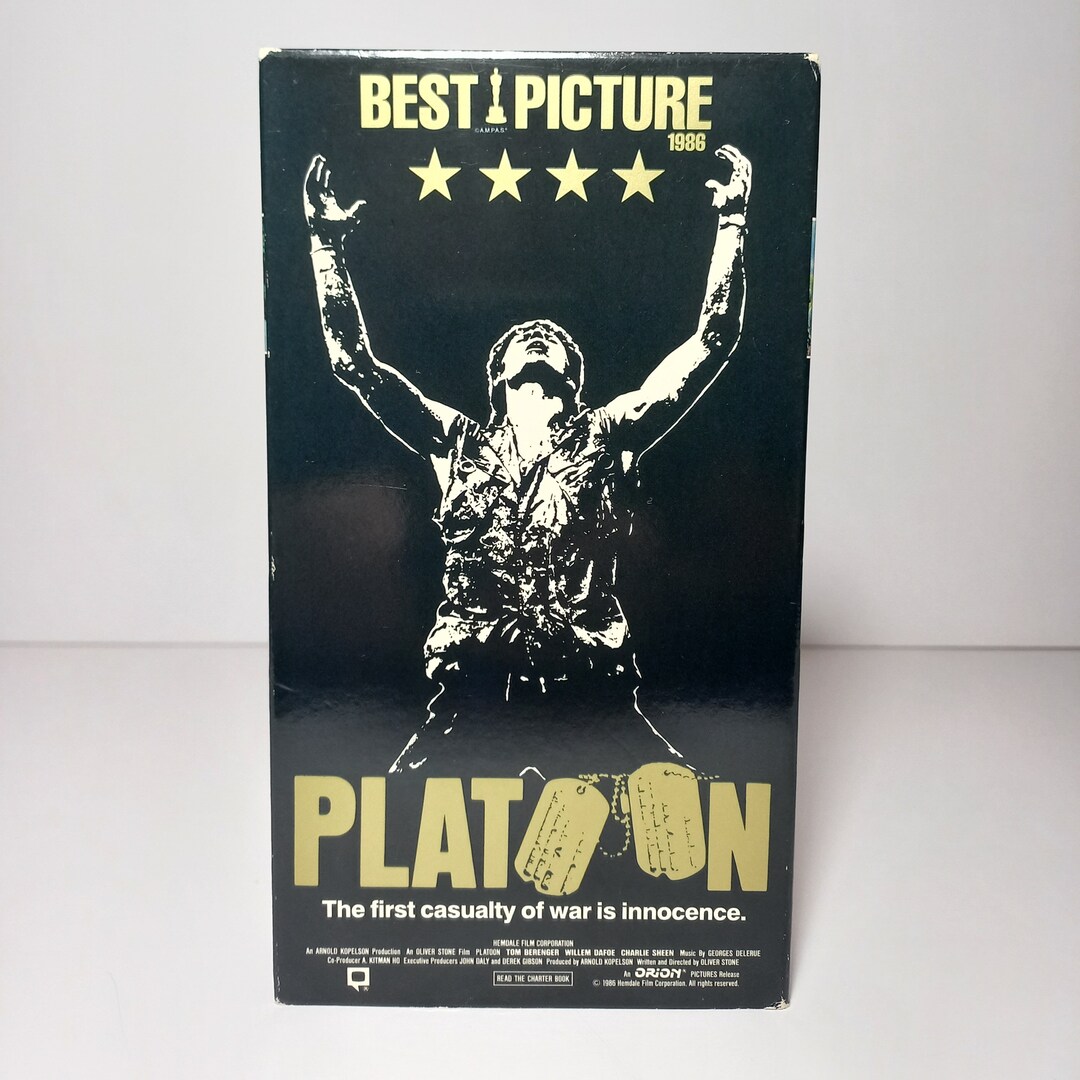 Platoon (VHS, 1986/1997) R War Movie. Collectible Oliver Stone Pre-owned. Very Good Condition ...