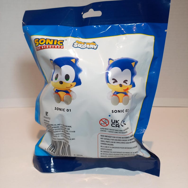 Sonic the Hedgehog Super Magic Squishy Maxi Toy Figure 'sonic 02' Rare ...