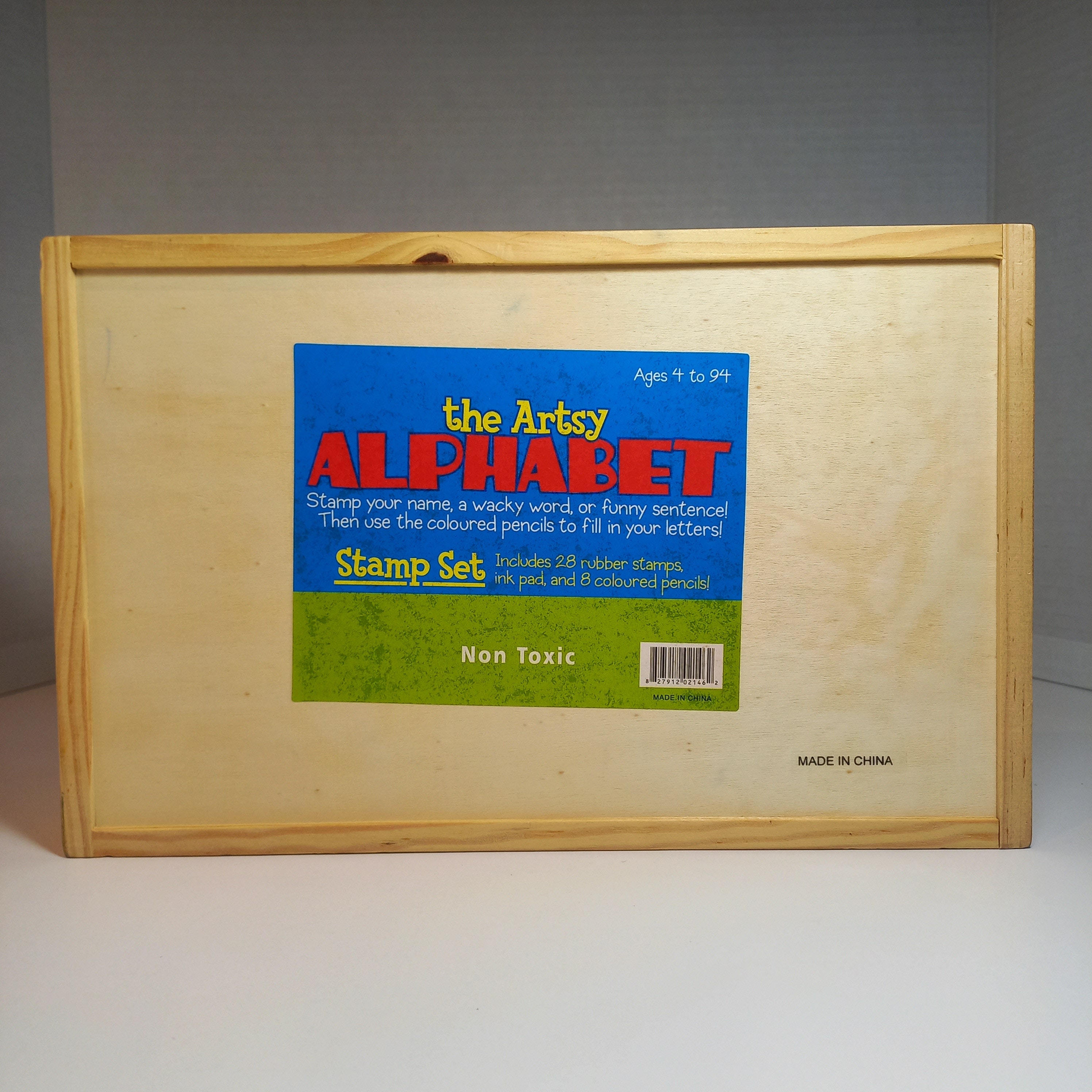 The Artsy Alphabet Wood Rubber 28 Stamp Arts Crafts Pre-owned. Complete ...