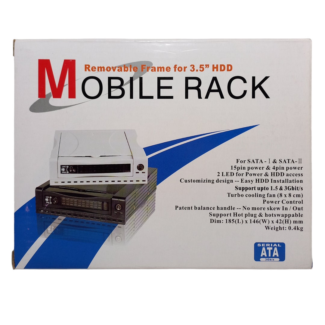Removable Frame for 3.5 HDD Mobile Rack New Sealed open Box Serial ATA ...