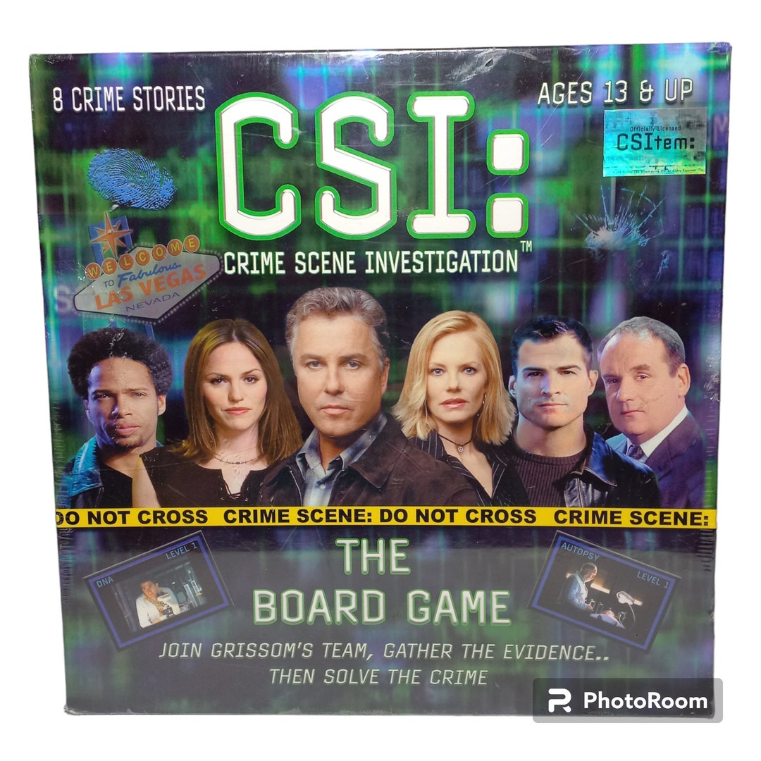 CSI: Crime Scene Investigation the Board Game 2004 Vintage New Sealed 8 ...