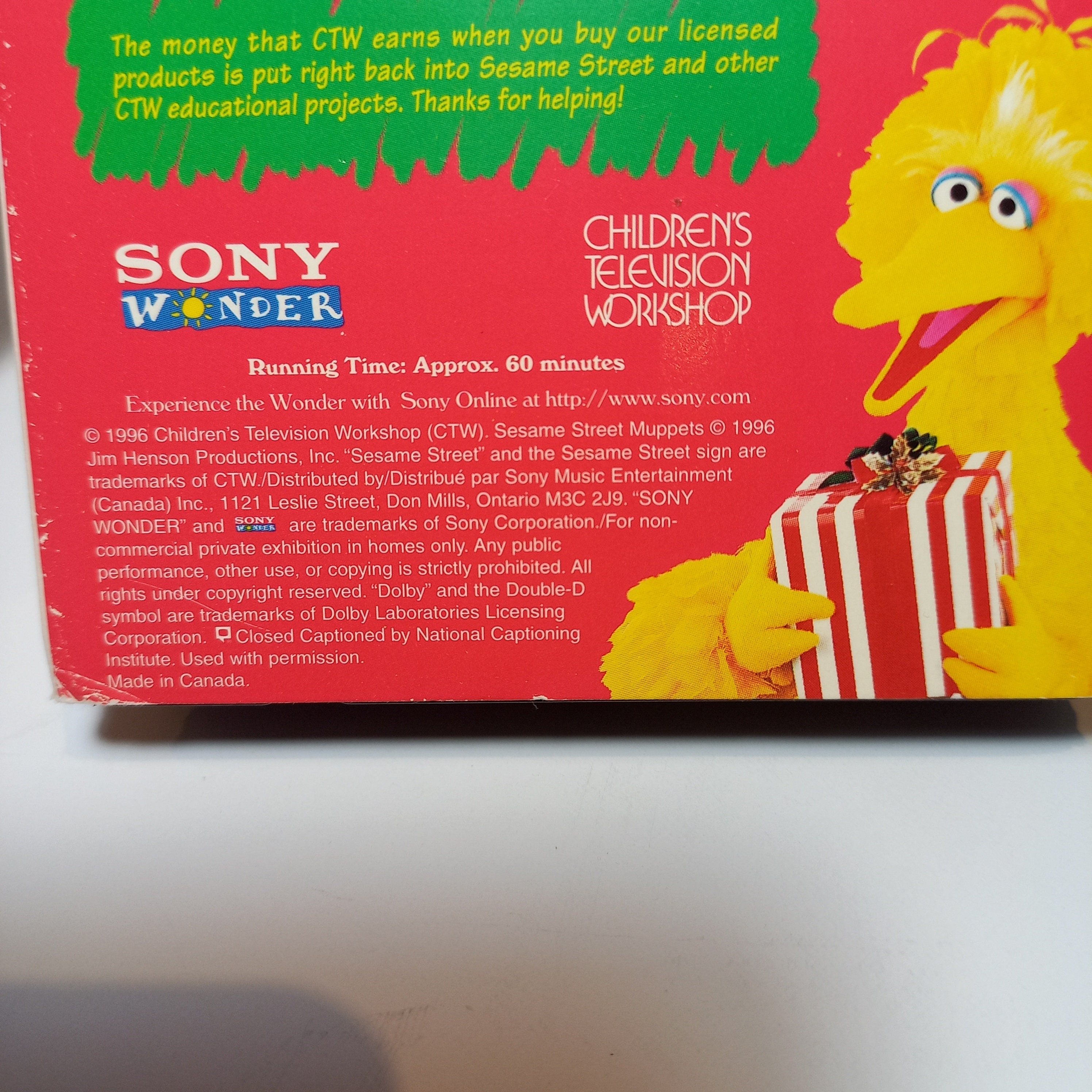 Sesame Street Elmo Saves Christmas VHS, 1996 Sony Wonder. Collectible ...