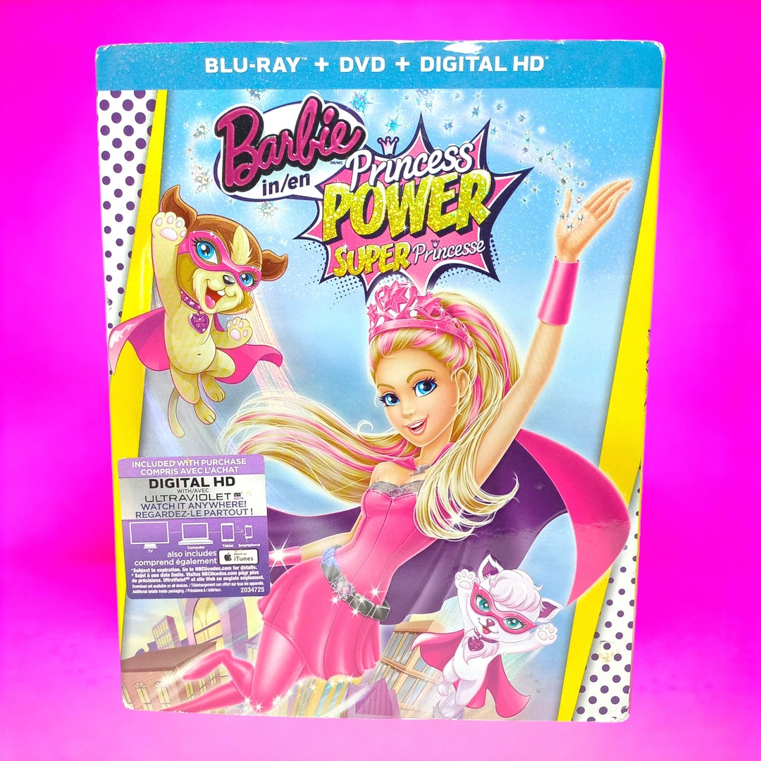 Barbie in Princess Power (blu-ray DVD Digital HD 2015, 2-disc Set) Pre ...
