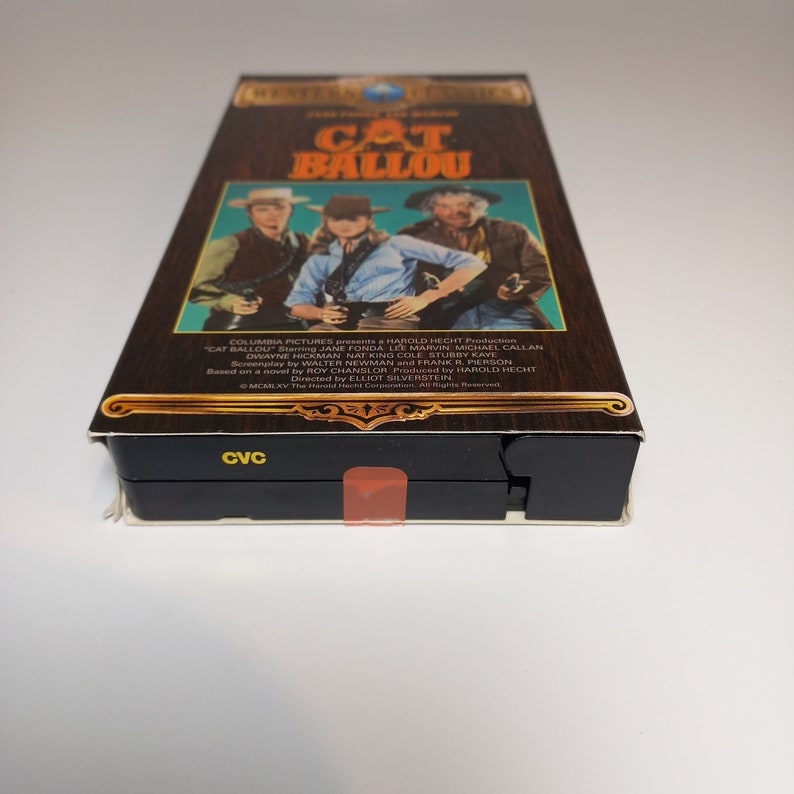 Cat Ballou VHS Video Tape Cassavete. Movie Jane Fonda. Western. Pre ...
